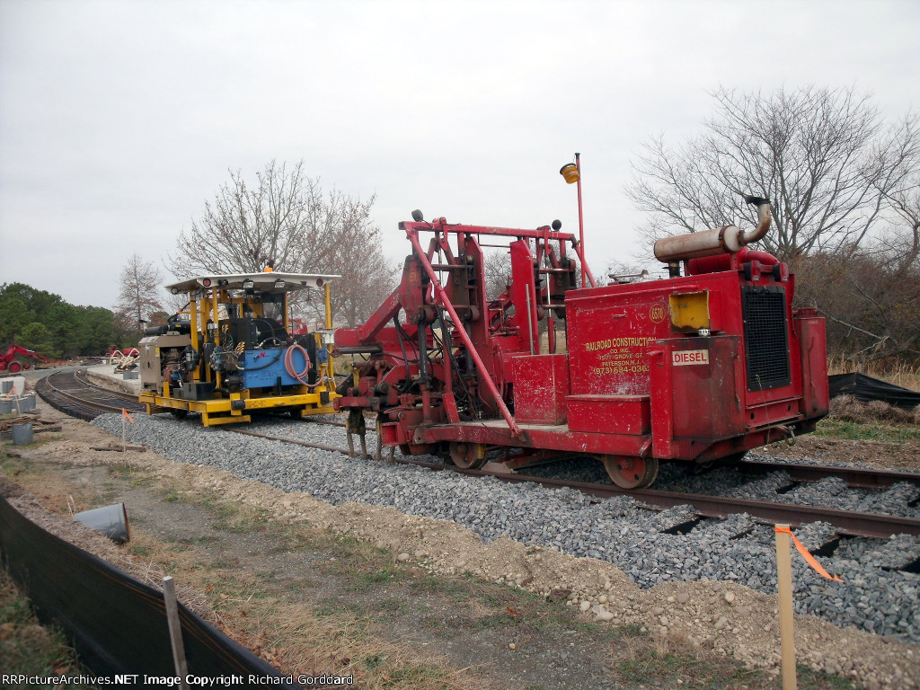 Railroad Construction Company work equipment